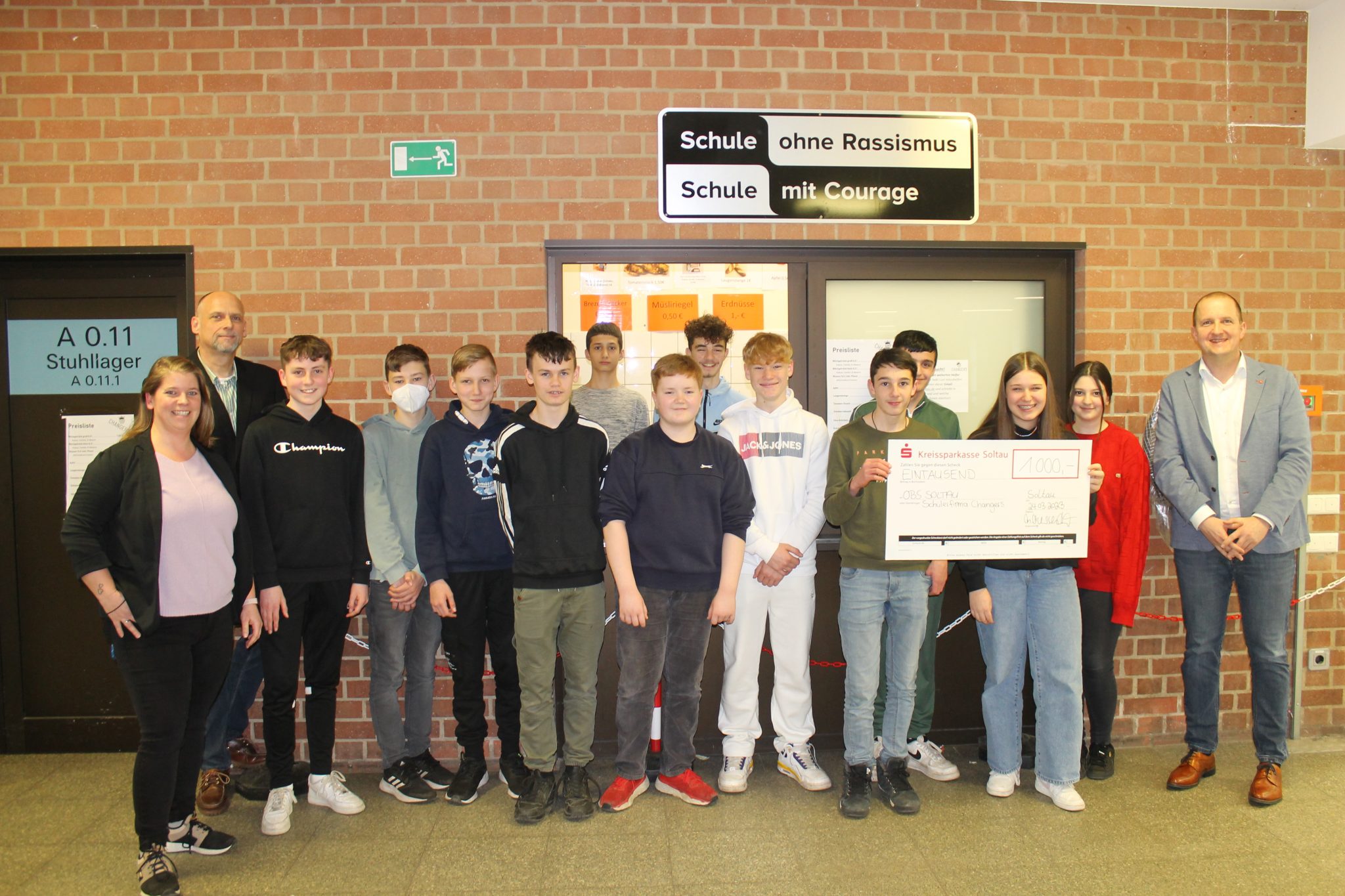 Spende der Kreissparkasse – Oberschule Soltau